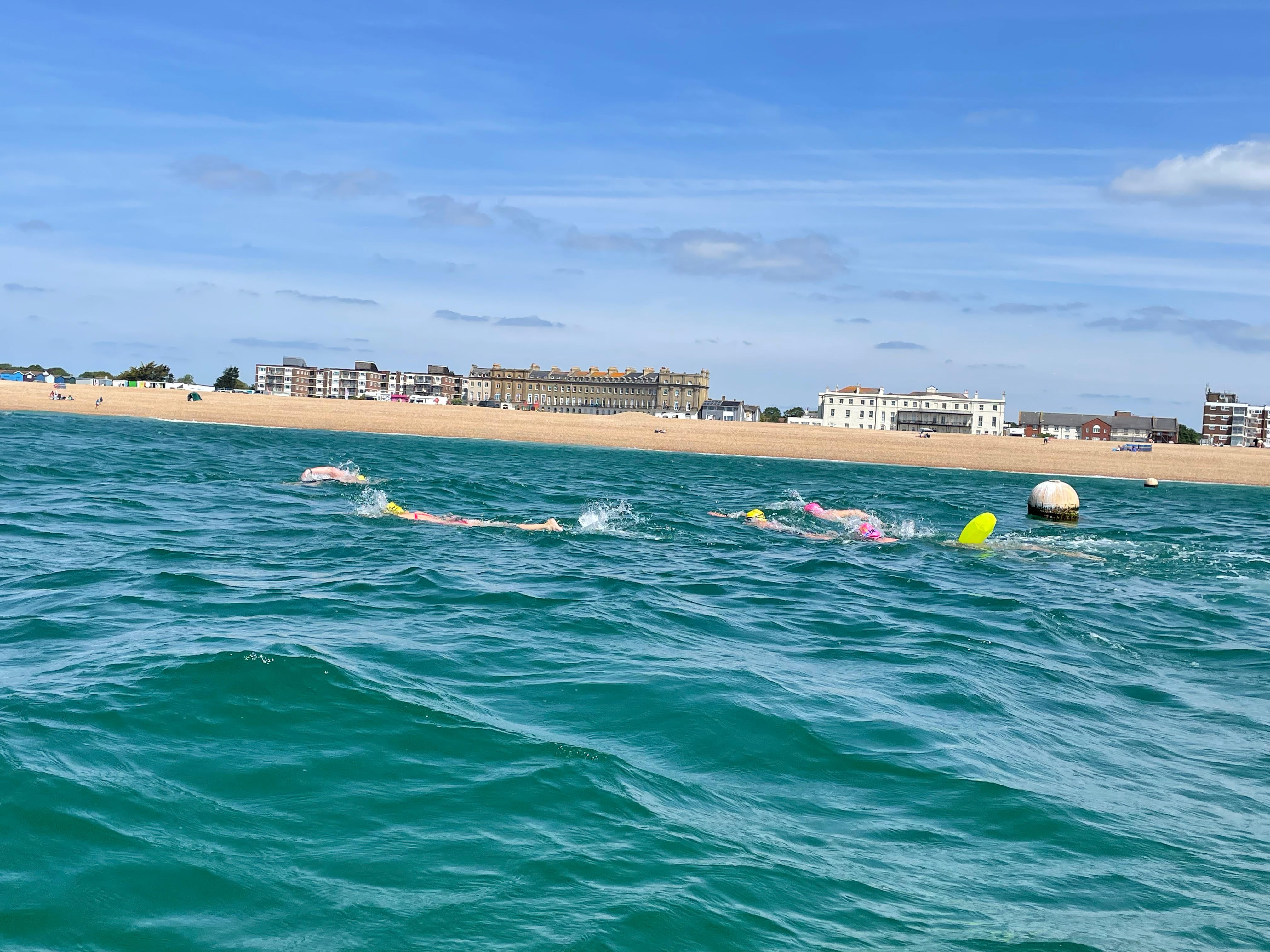 Swimming across the English Channel for Ogyre.